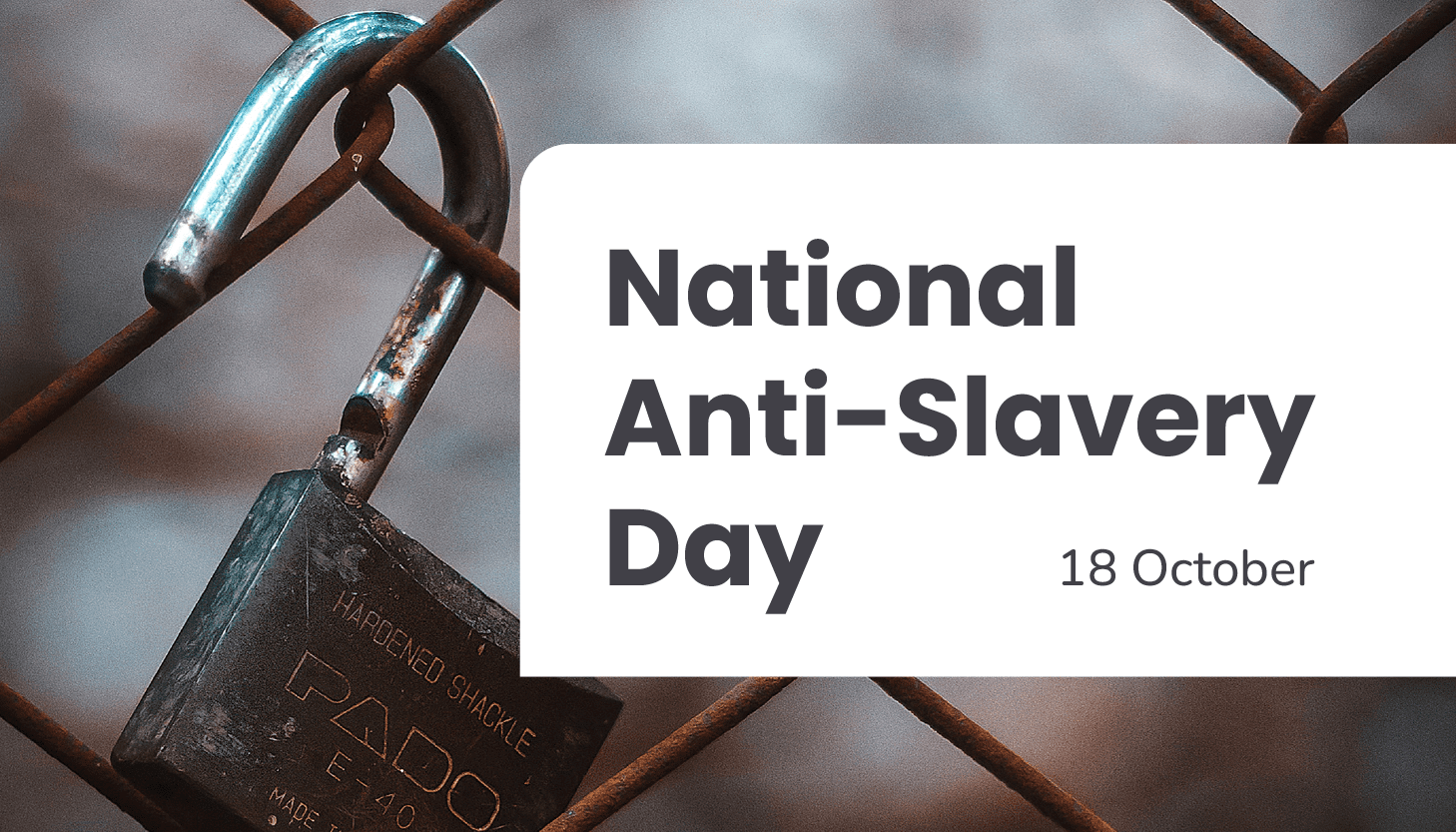 Awareness sessions, training and more for National Anti-Slavery Day (18 ...