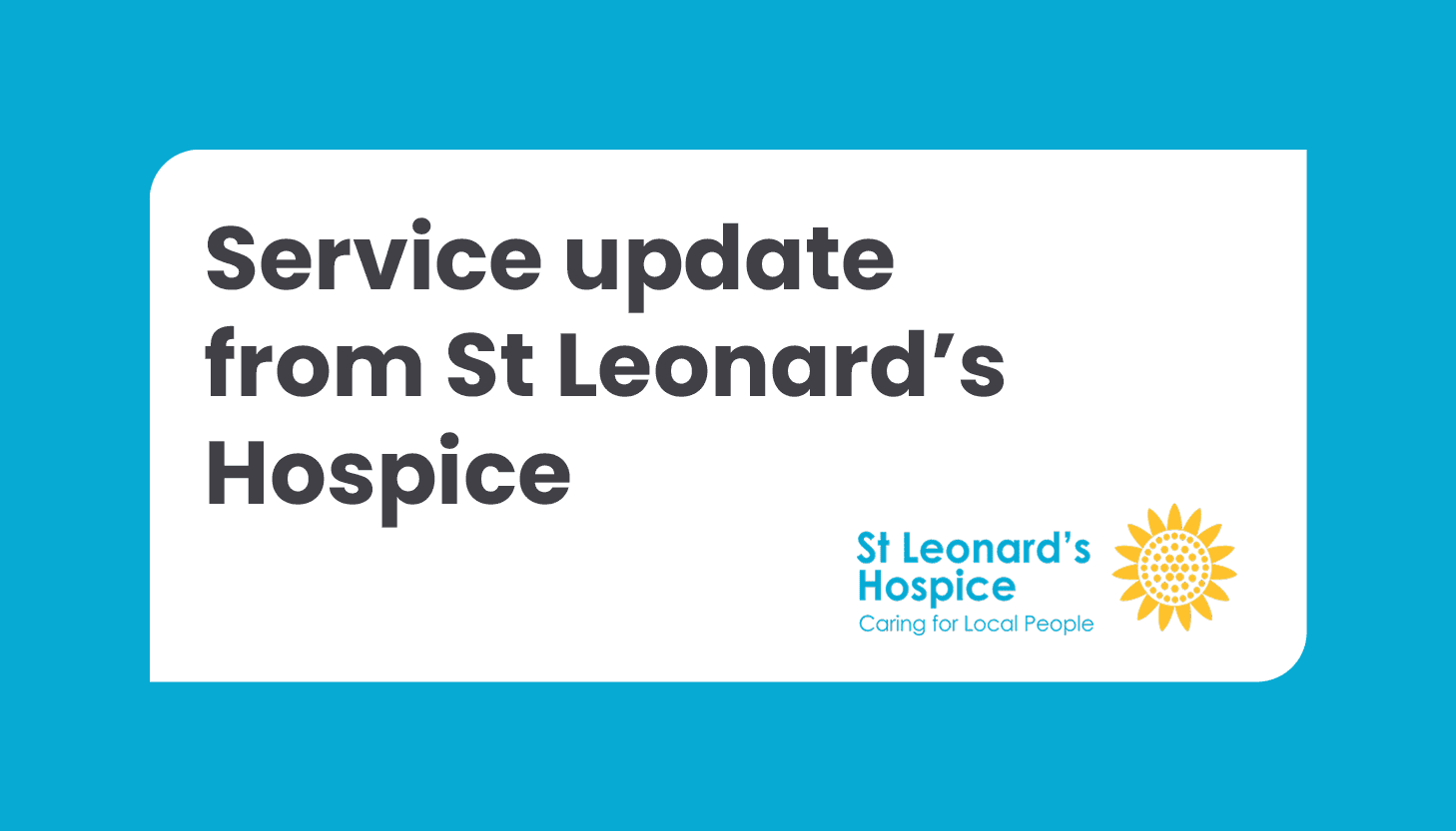 St Leonard's Hospice shares their latest developments, groups, hubs and ...