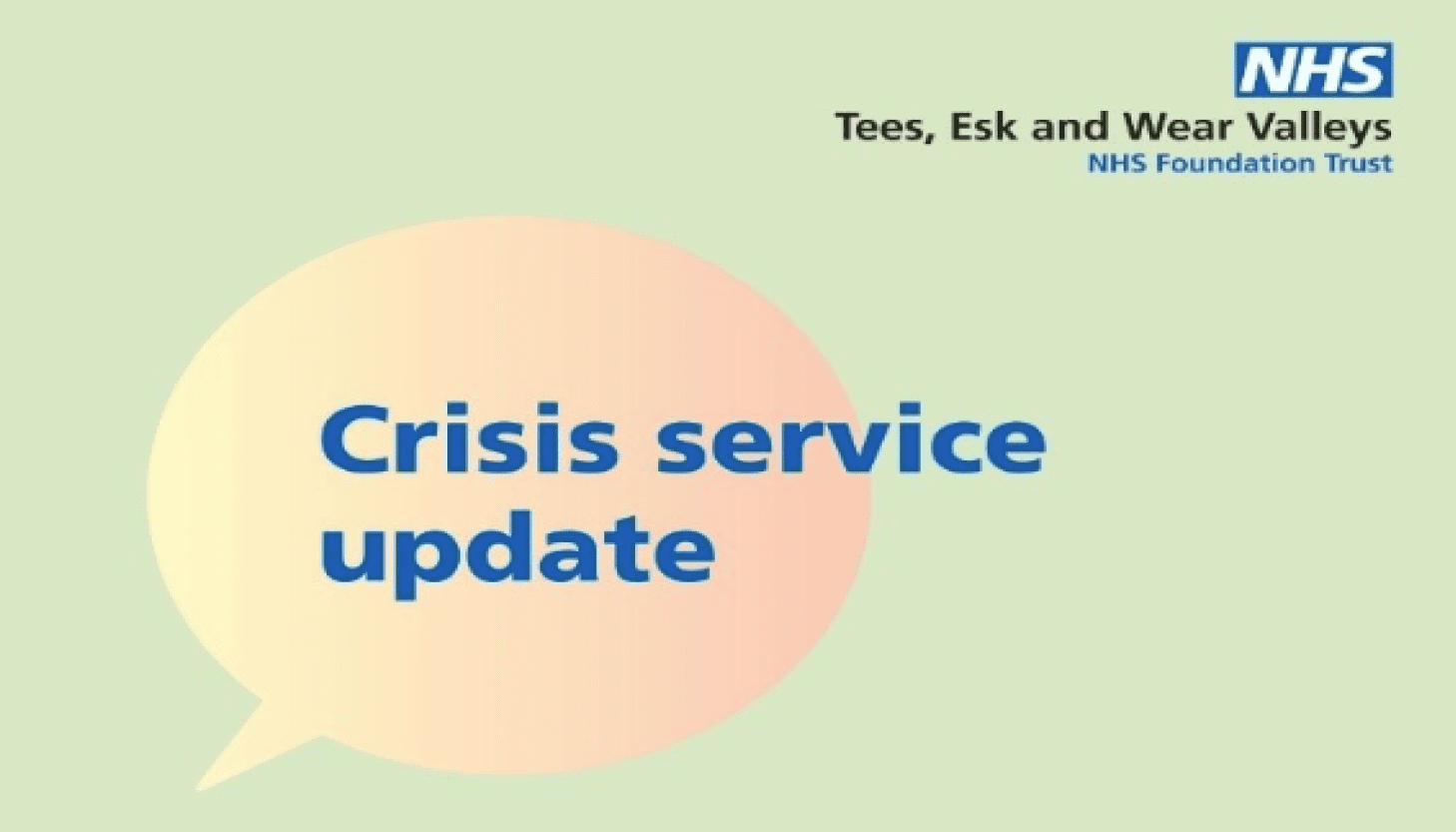 Crisis service update - York CVS